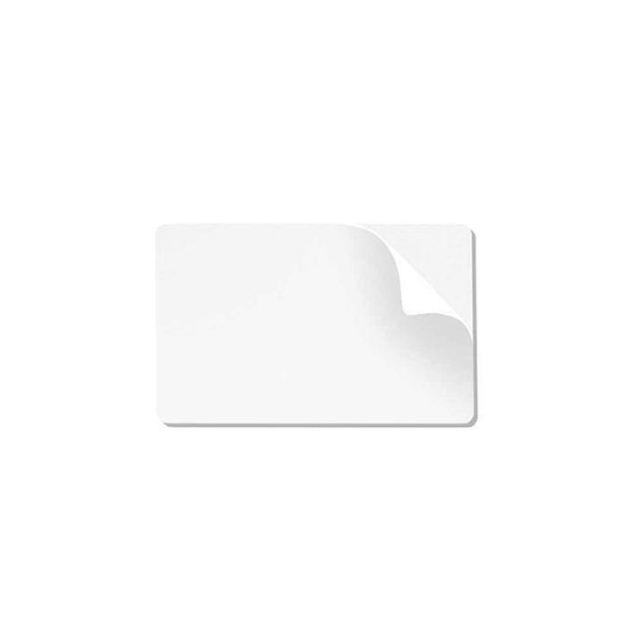 Datacard StickyCard, blank white with adhesive back (100 pieces)